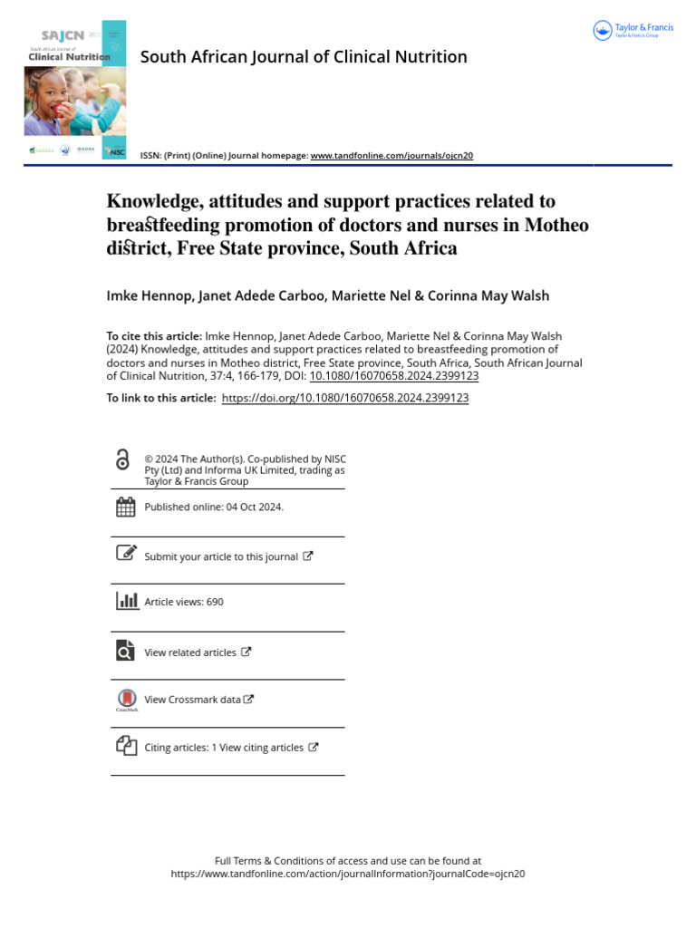 01 Knowledge Attitudes And Support Practices Related To Breastfeeding Promotion Of Doctors And