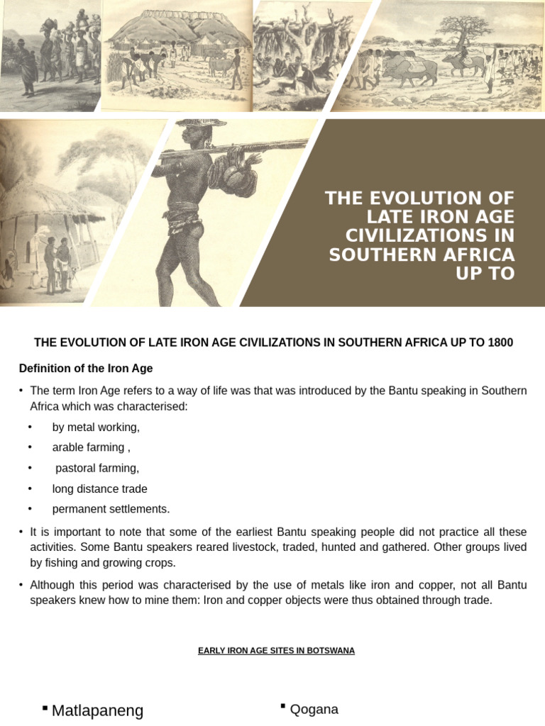 Late Iron Age Civilizations in Southern Africa | PDF | Agriculture ...