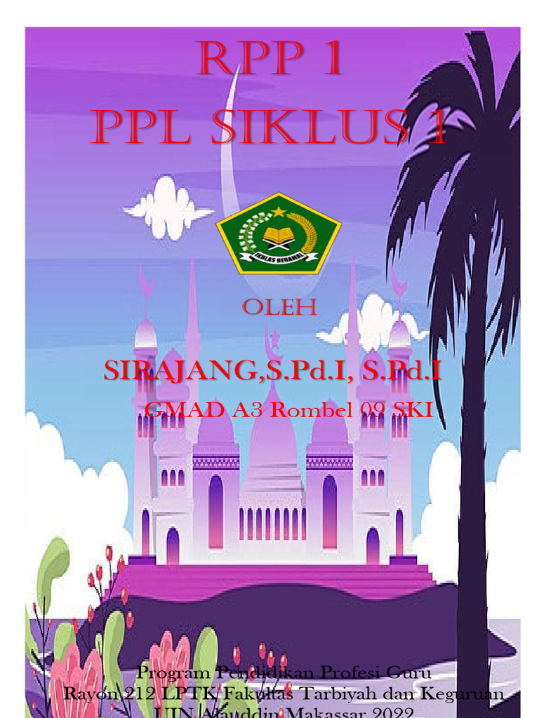 Sampul RPP Siklus 1 | PDF