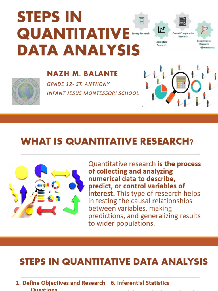 Steps in Quantitative Data Analysis | PDF | Data Analysis | Statistics