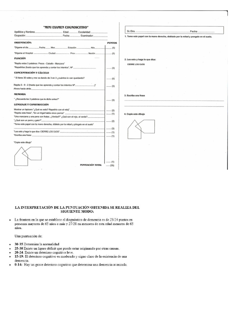 Mini Cog No Sci Tivo | PDF