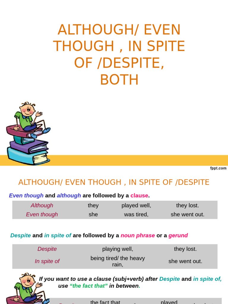 Despite Although Both Not Only B2 Review | PDF | Pronoun | Morphology