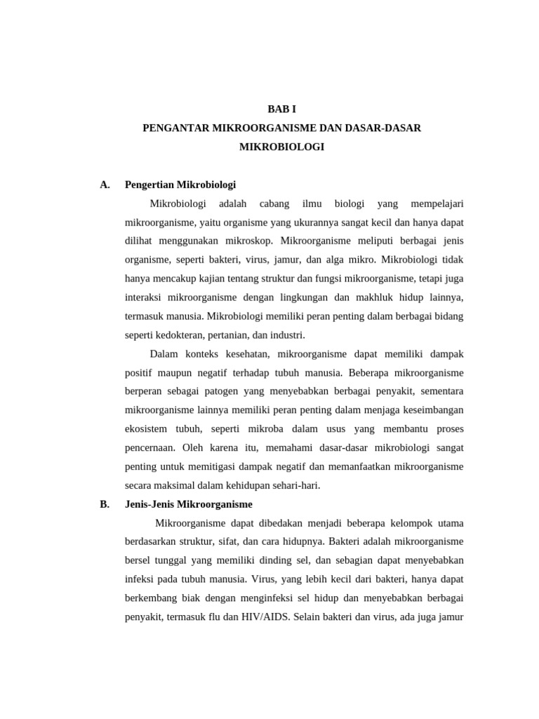 Modul Mikrobiologi | PDF