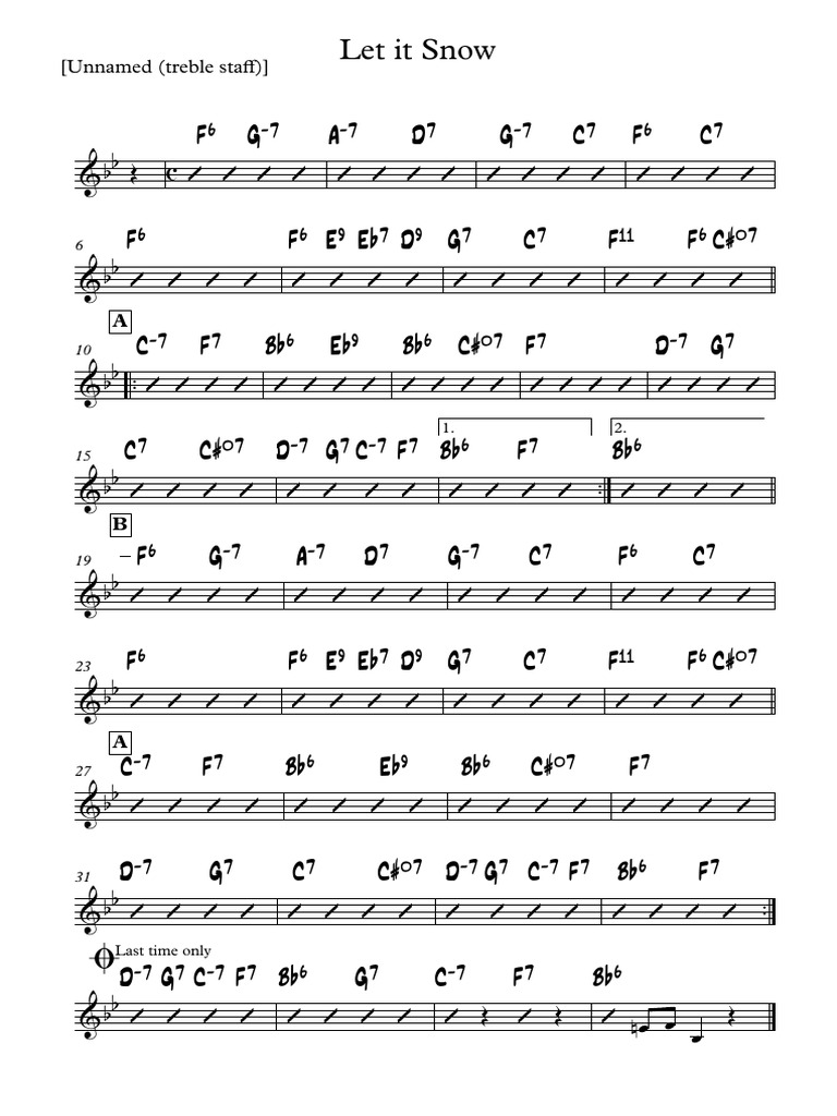 Let It Snow Rhythm | PDF