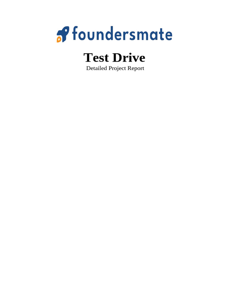 Test Drive Booking App Project Report | PDF | Password | Mobile App
