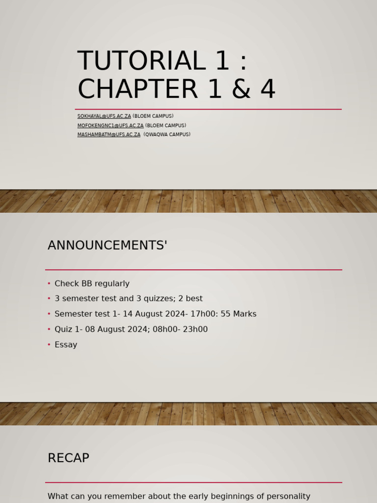 Tutorial 1-With Annoucement | PDF | Self Report Study | Validity (Statistics)