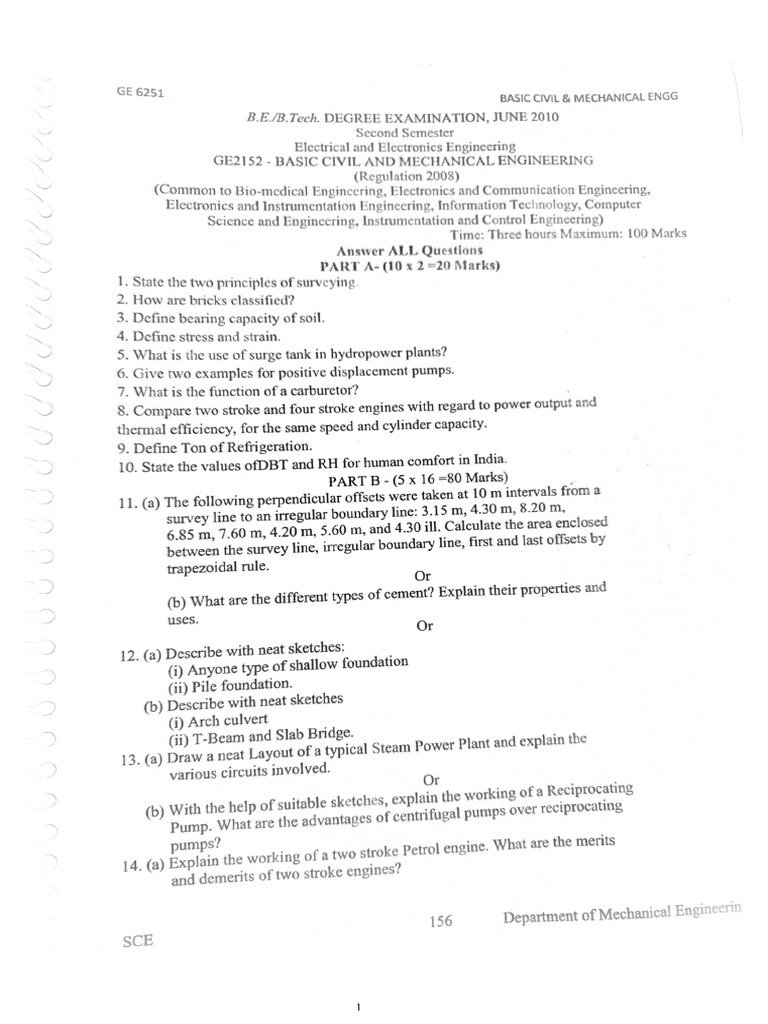 BCME Model Question Papers | PDF