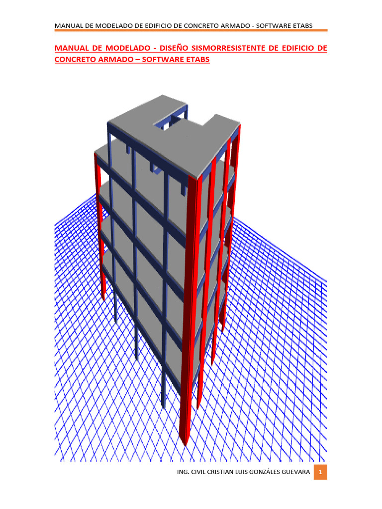 Manual de Modelado - Diseño Sismorresistente de Edificio de Concreto Armado - Software Etabs ...