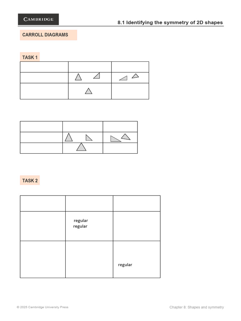 Carroll Diagrams SOLUTIONS | PDF | Rectangle | Triangle