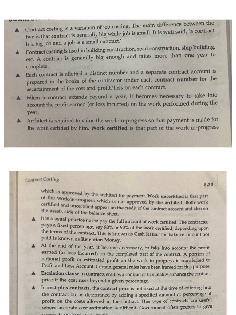 Contract Costing | PDF