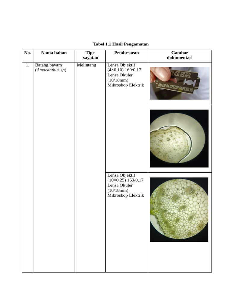 Tabel Laprak 4 | PDF