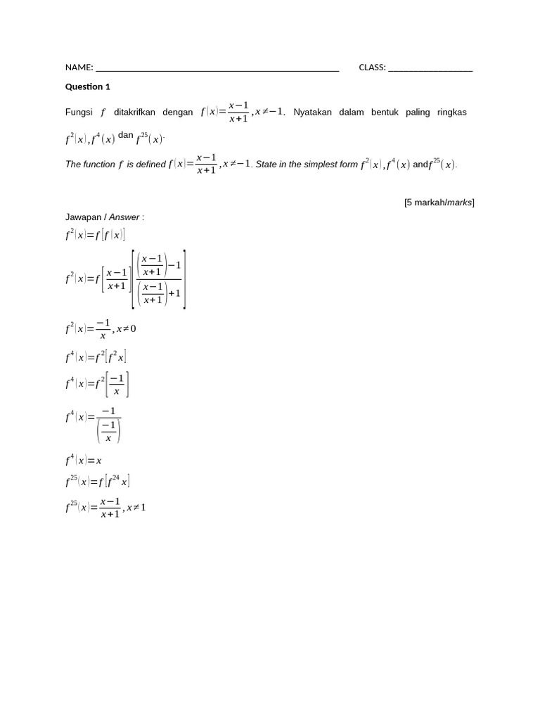 Formative Assessment Addmath f4 2023 Skema | PDF | Equations | Mathematical Concepts