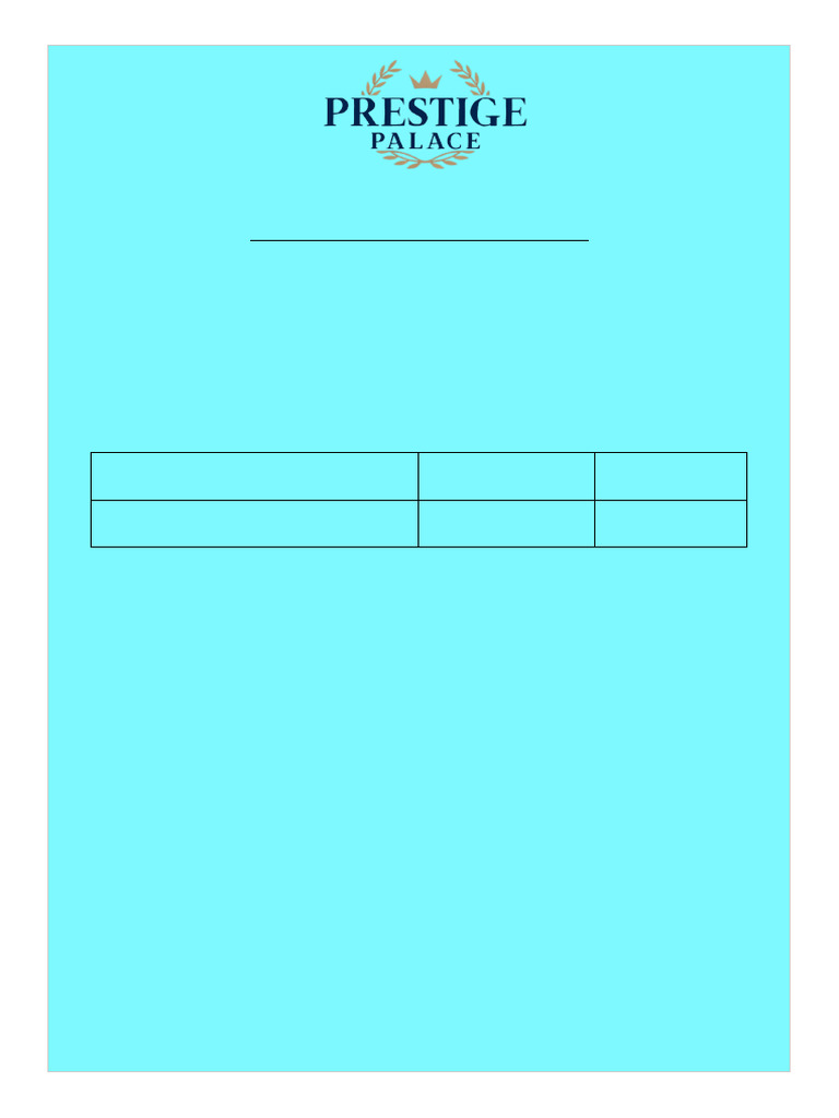 Prestige Palace Decor: Training & Membership Payment Receipt | PDF