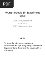 YDSE Derivation and Interference Patterns | PDF