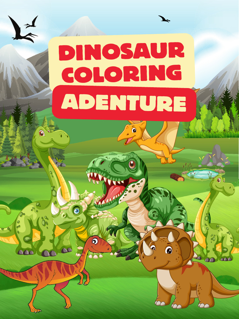 Dinosaurs Coloring Adventure | PDF