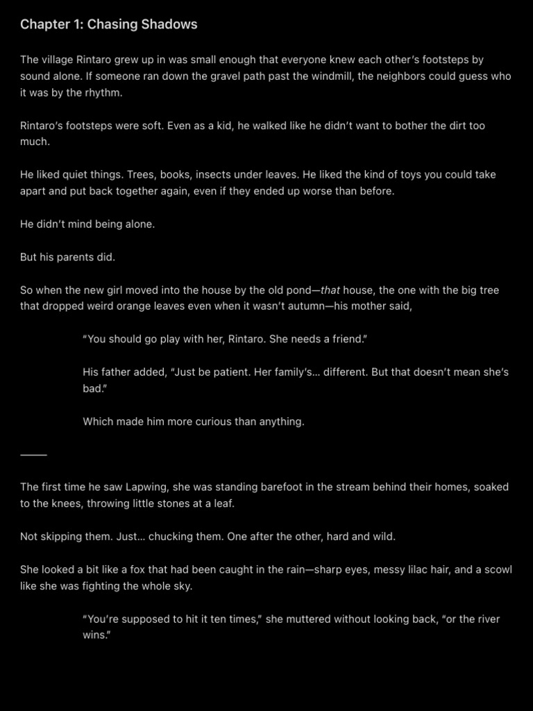 Chapter 1 Chasing Shadows | PDF