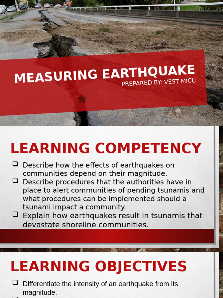 Measuring Earthquake | PDF | Earthquakes | Seismology