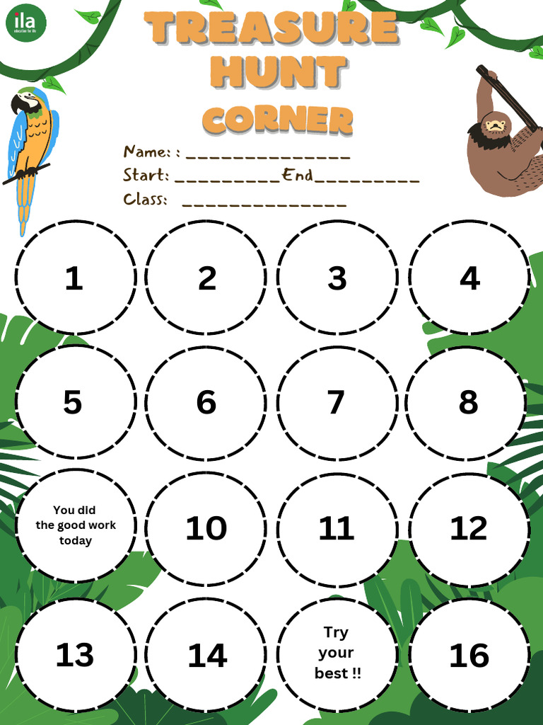 Treasure Hunt Sticker Collection | PDF