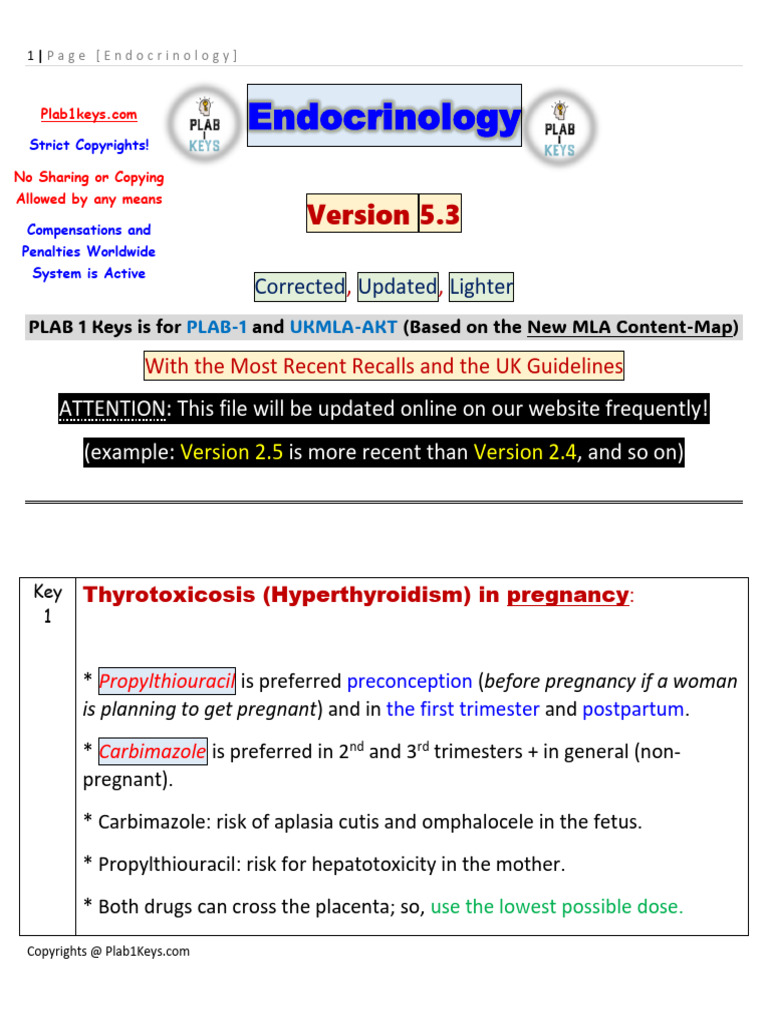 Endocrinology | PDF | Hyperthyroidism | Thyroid