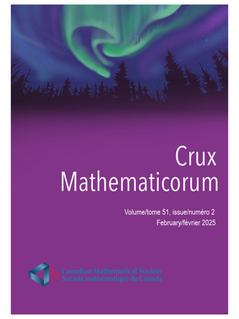 Crux Mathematicorum (Vol. 51, No. 2) | PDF | Equations | Rectangle