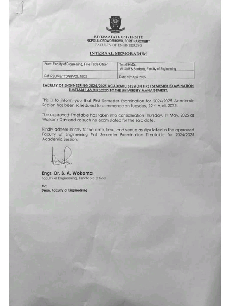 Exam Timetable 2025 | PDF