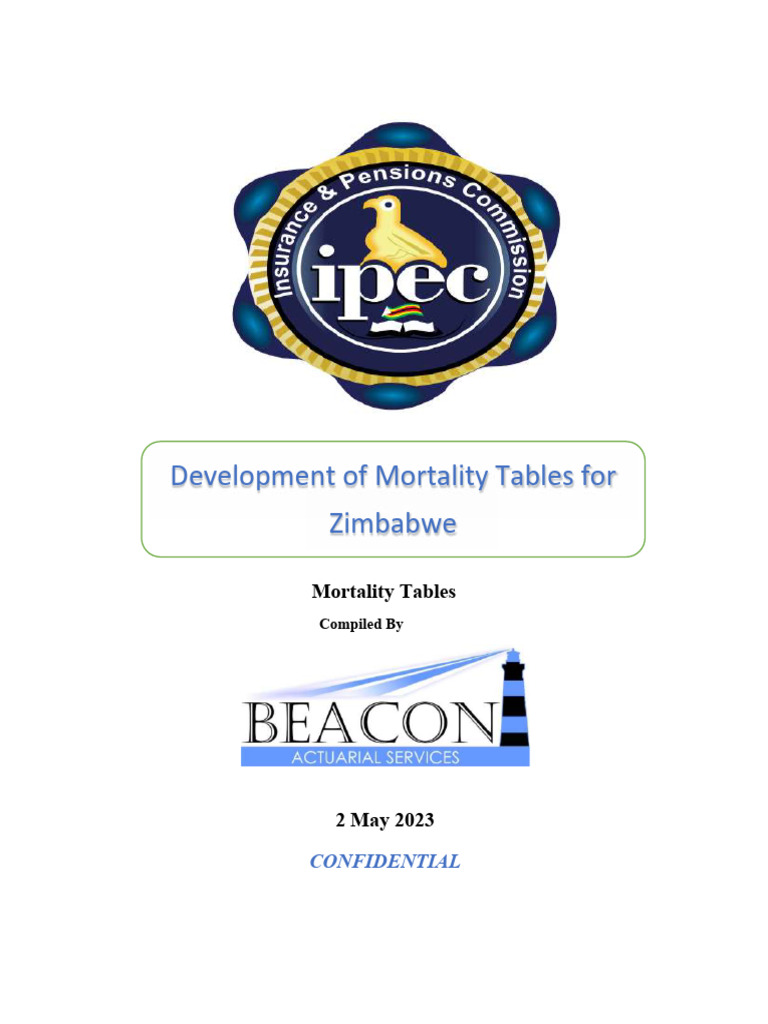 Zimbabwe Mortality Tables Development | PDF