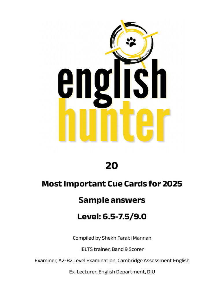 20 Most Important Cue Cards For 2025 | PDF | Malala Yousafzai | Cost Of ...