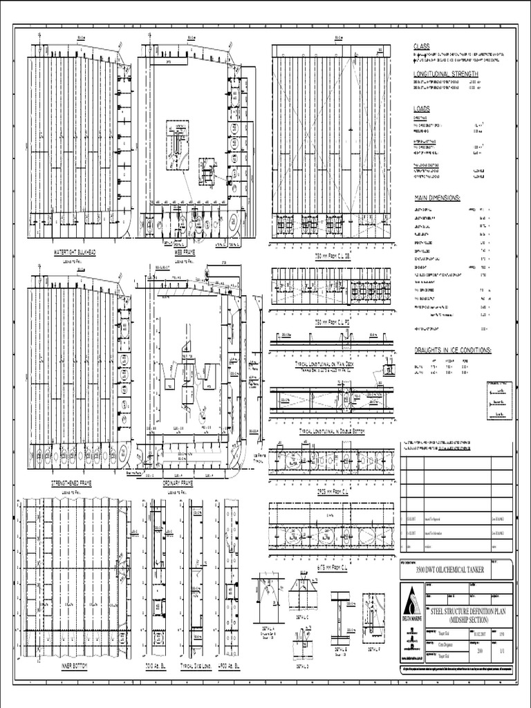 3500 DWT Oil/Chemical Tanker Design Plan | PDF | Merchant Navy | Watercraft