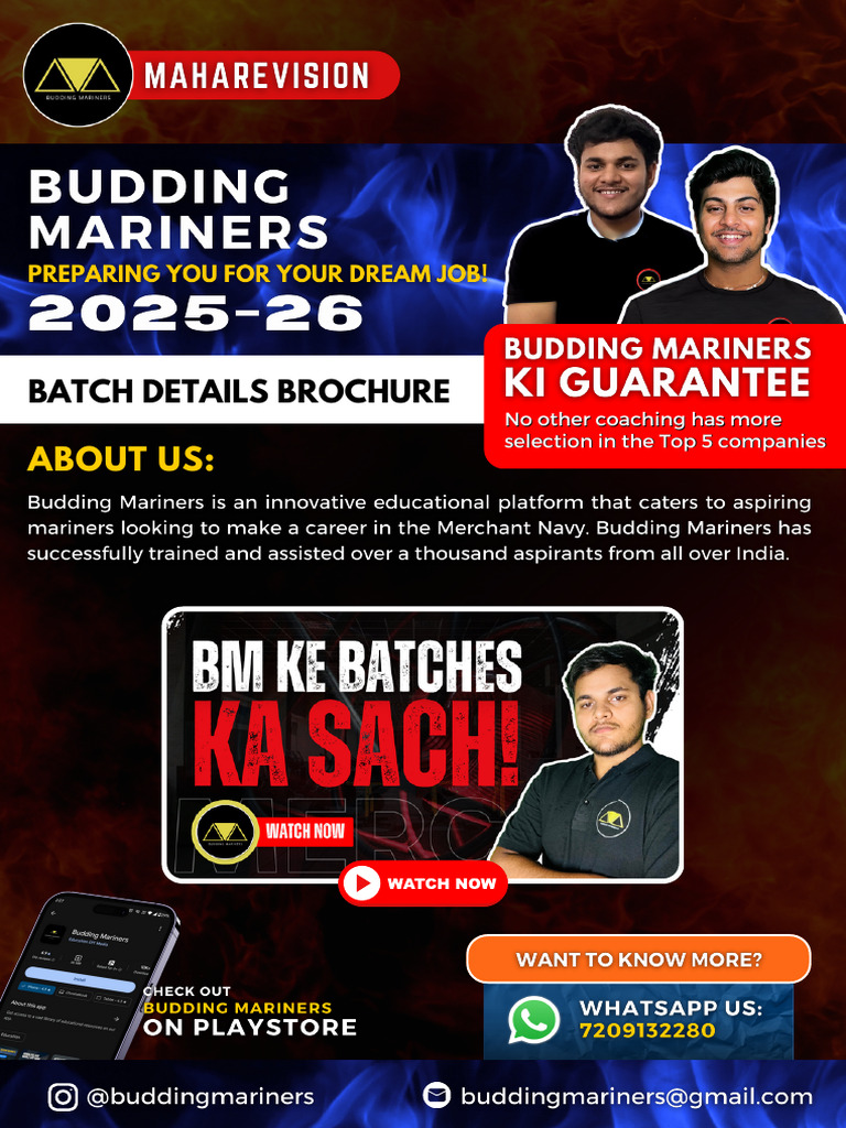MahaRevision 2.1 Batch Details Brochure | PDF