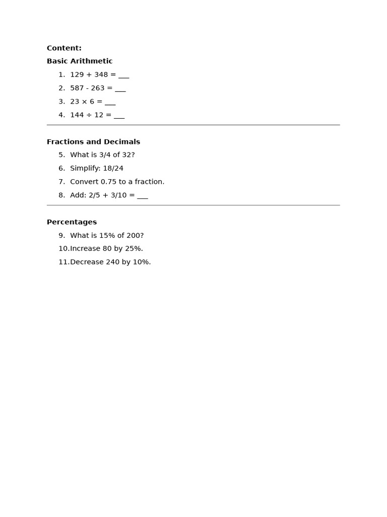 Advanced Math Practice Worksheet | PDF