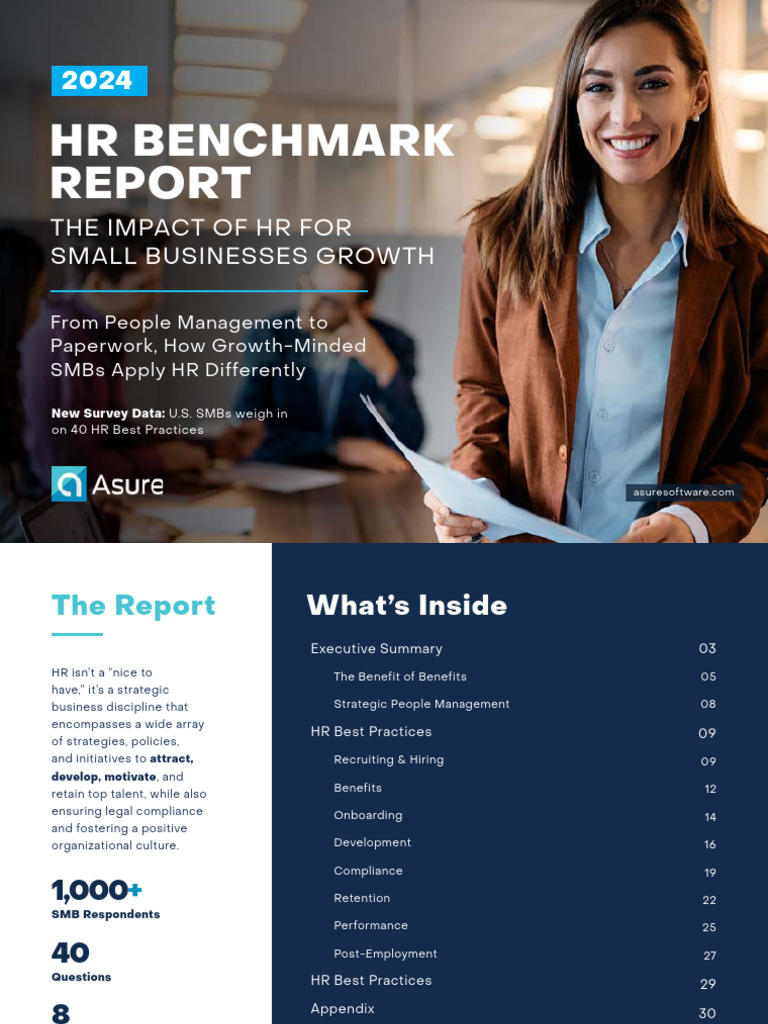 Asure HR Benchmark Report 2024 Final | PDF | Employment | Background Check