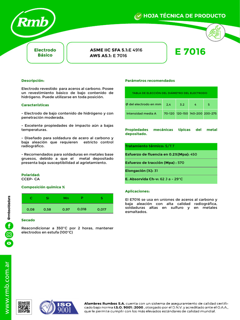 Electrodo Básico: Asme Iic Sfa 5.1: AWS A5.1 | PDF