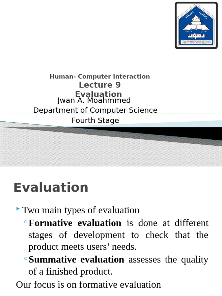 HCI9 | PDF | Graphical User Interfaces | Usability