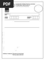 Mathematics Stage 7 Sample Paper 1 | PDF | Length | Area