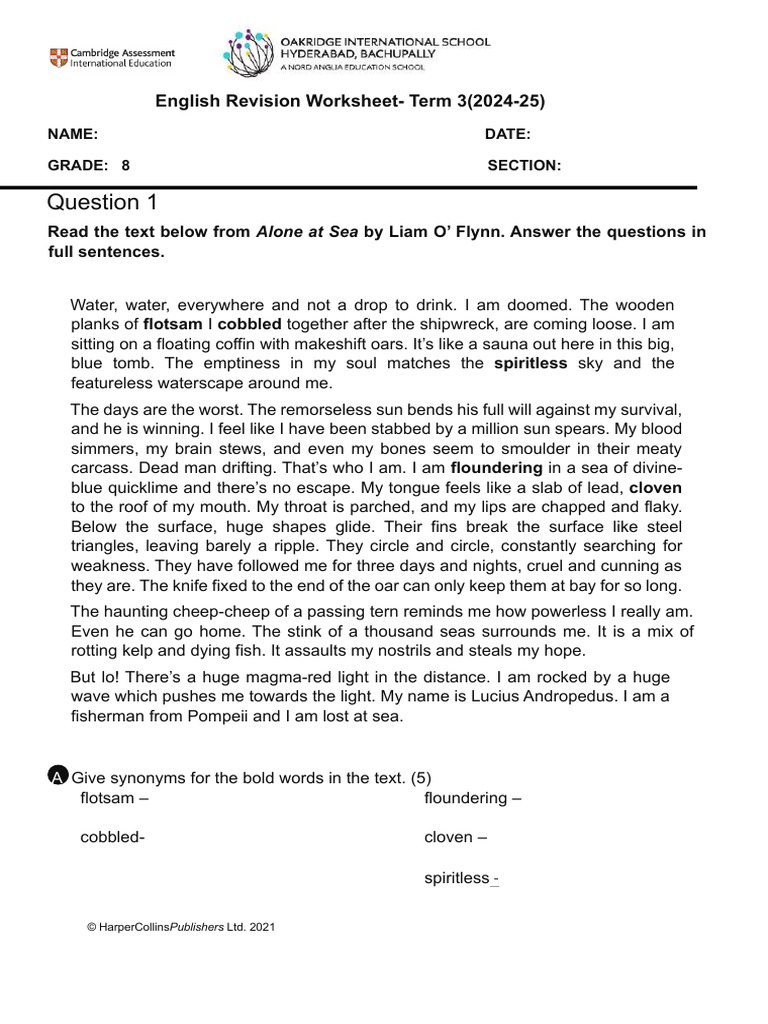 Checkpoint Revision Paper 2023 | PDF