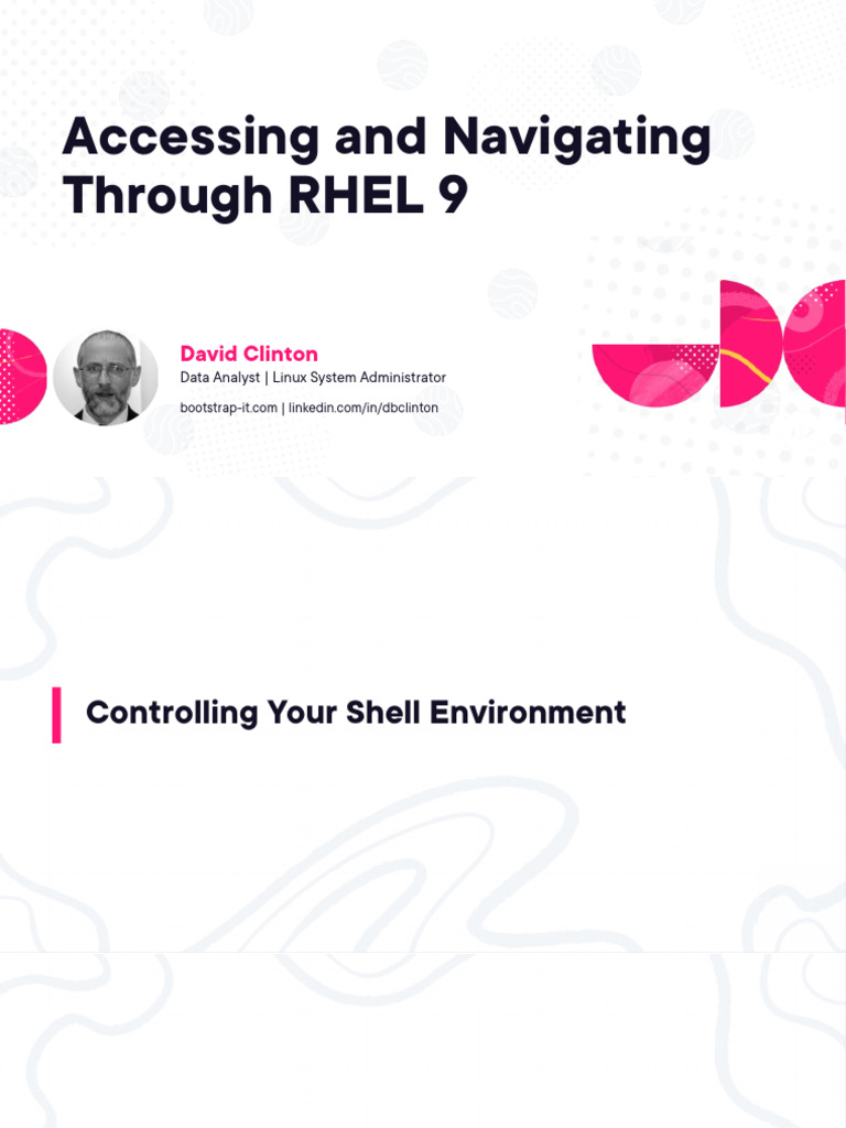 Accessing and Navigating Through Rhel 9 Slides | PDF