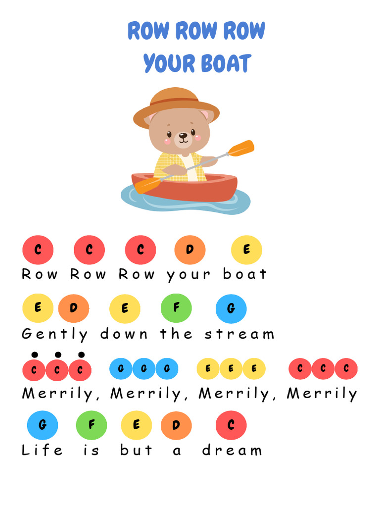 Row Row Row Your Boat Pdf