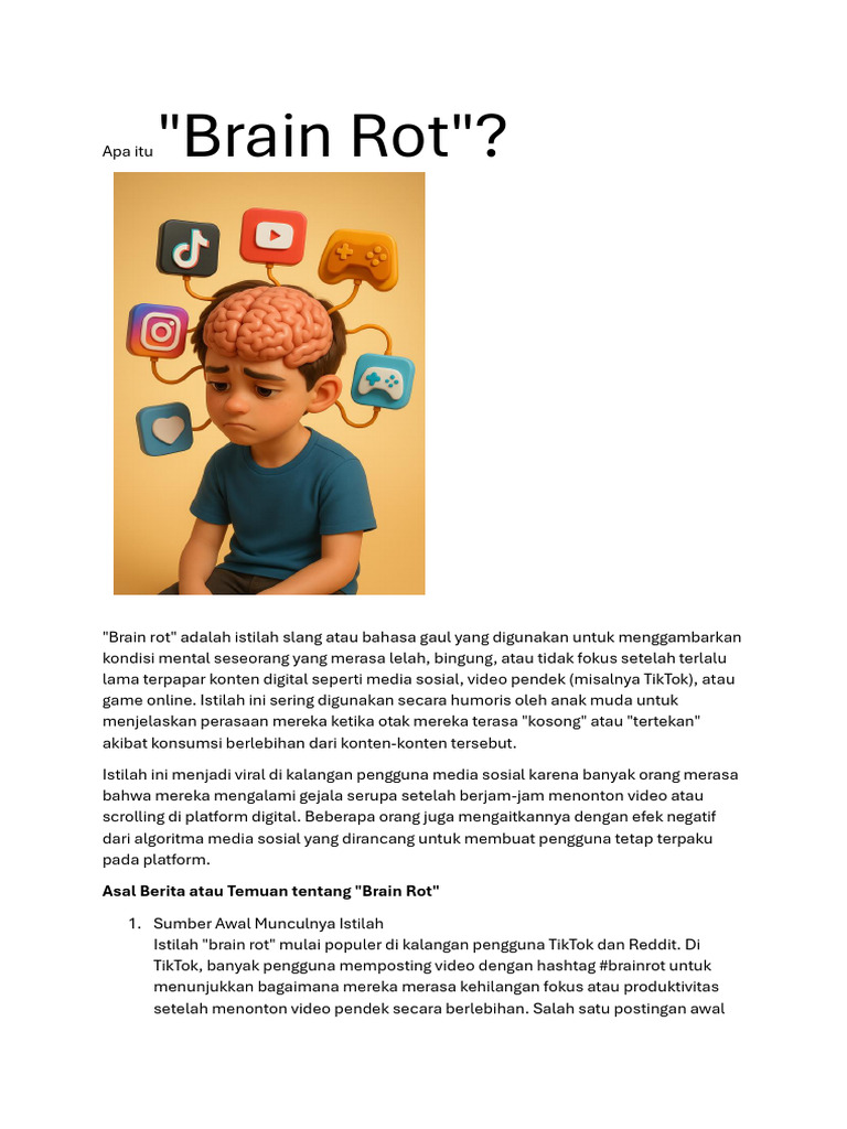 Apa Itu Brain ROT | PDF