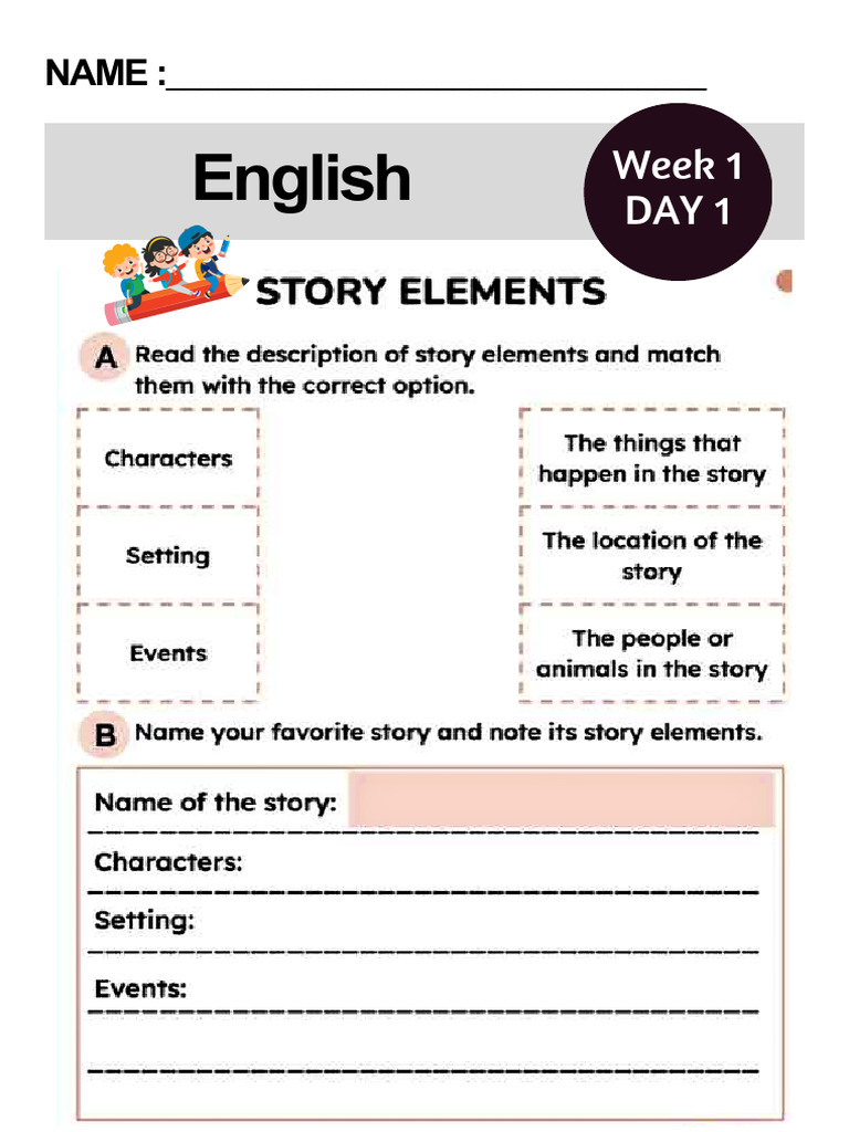 Grade 3 English Week 1 | PDF