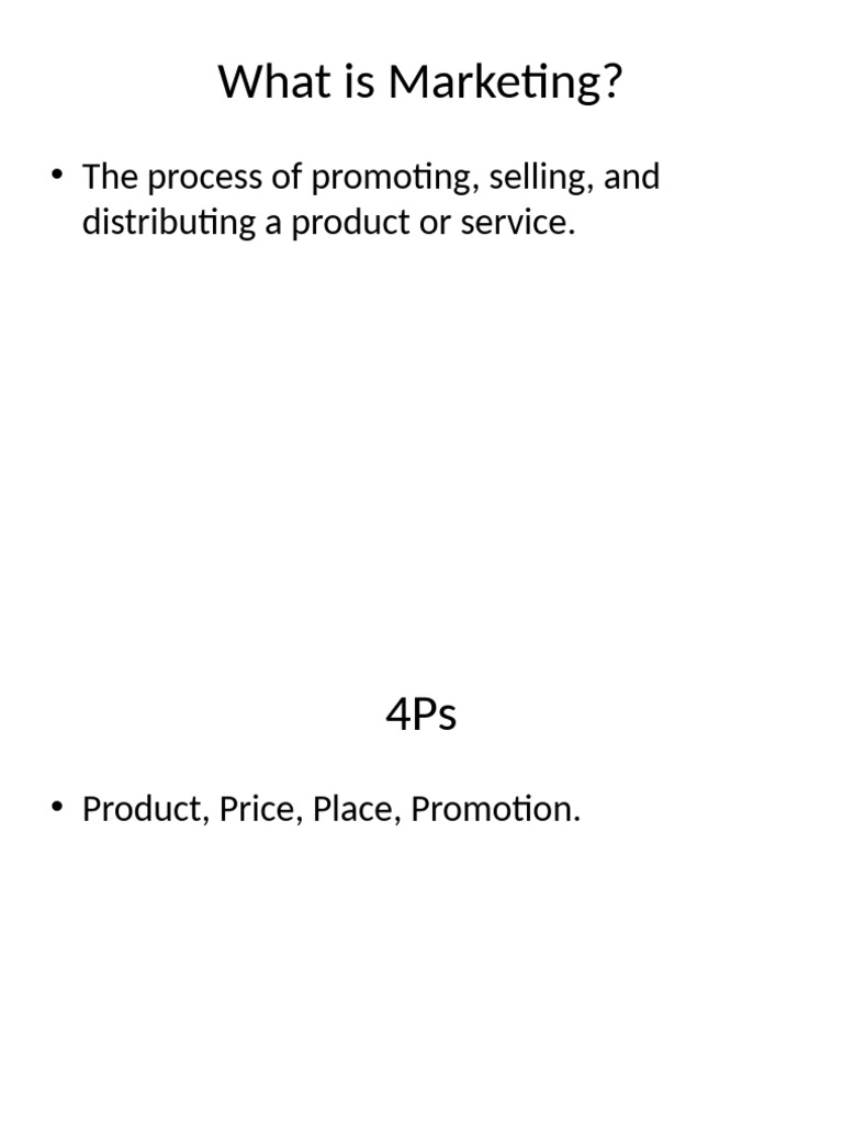Marketing Basics: 4Ps & Consumer Insights | PDF