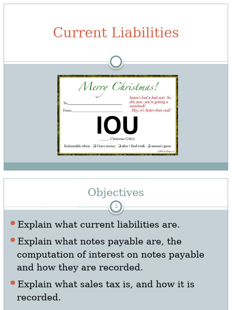 Lesson 18 - Current Liabilities - 2024 | PDF | Debits And Credits | Accrual