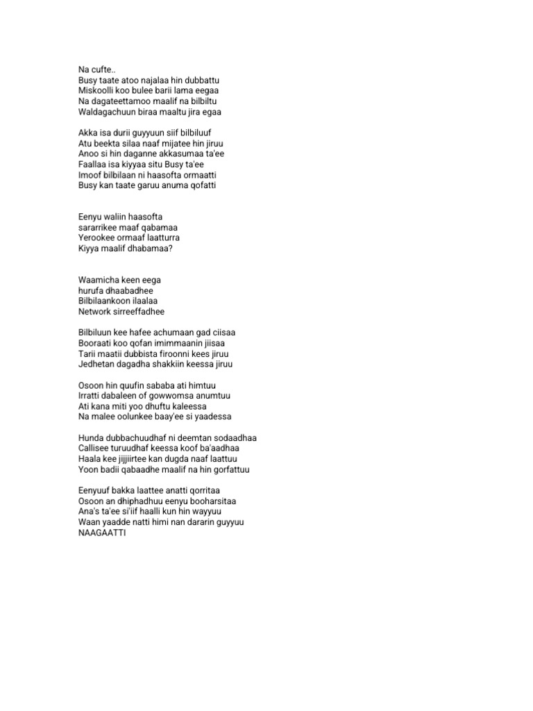 Eenyu Waliin Ha | PDF
