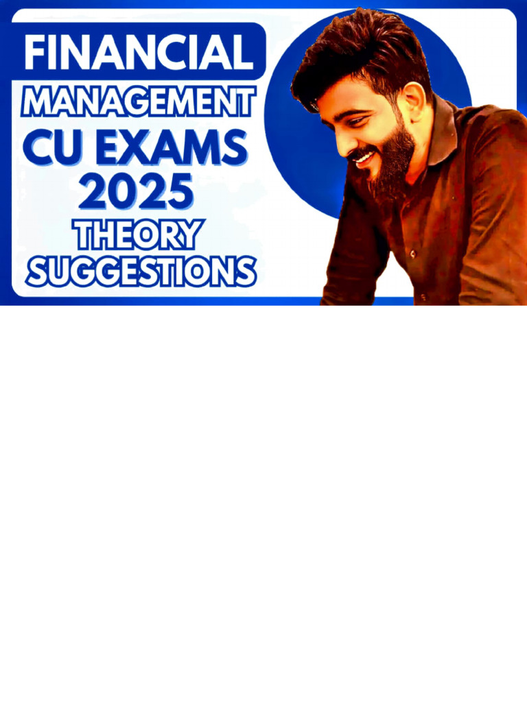 FM Theory Suggestions 2025 | PDF | Capital Budgeting | Cost Of Capital