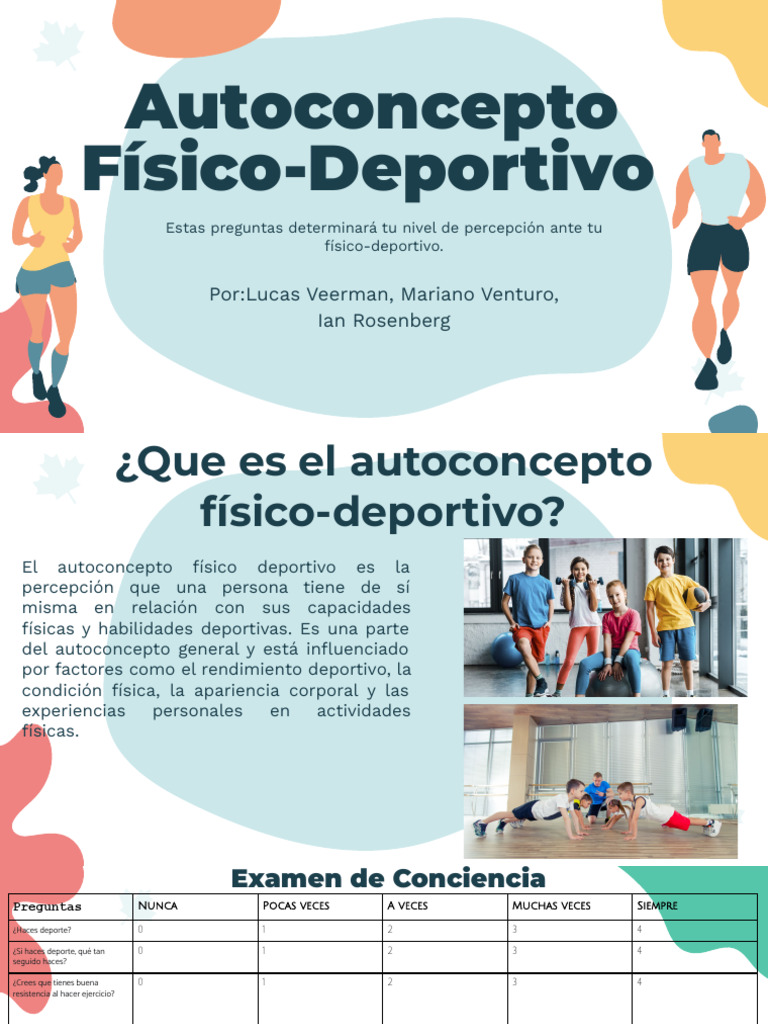 Evaluación del Autoconcepto Deportivo | PDF | Autoconcepto | Psicología ...