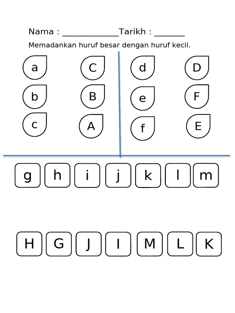 Memadankan Huruf Besar dan Kecil | PDF