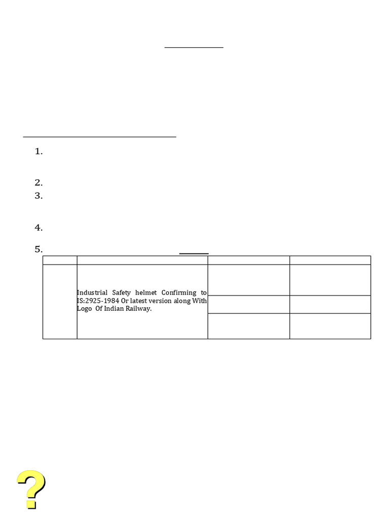 Specification Helmet AnnexureA | PDF