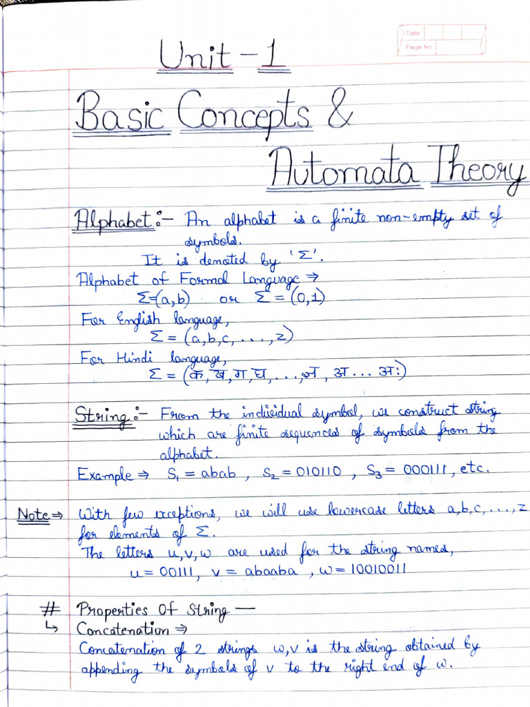 Tafl Unit 1 Notes 1 Pdf