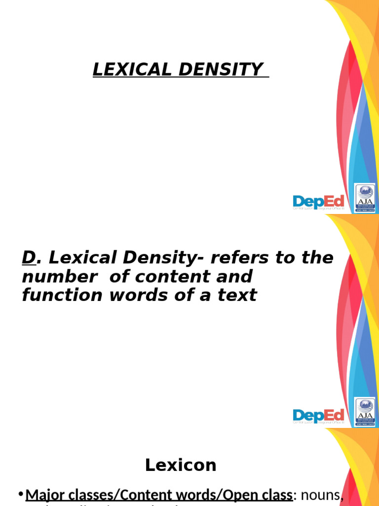Lexical Densiy | PDF