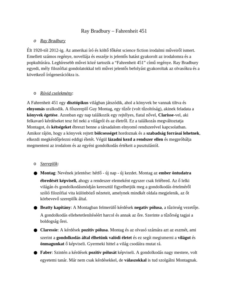 20. Ray Bradbury - Fahrenheit 451 (Classroom) | PDF