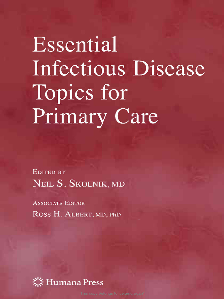 Essential ID Topics For Primary Care | PDF | Infection | Medical ...